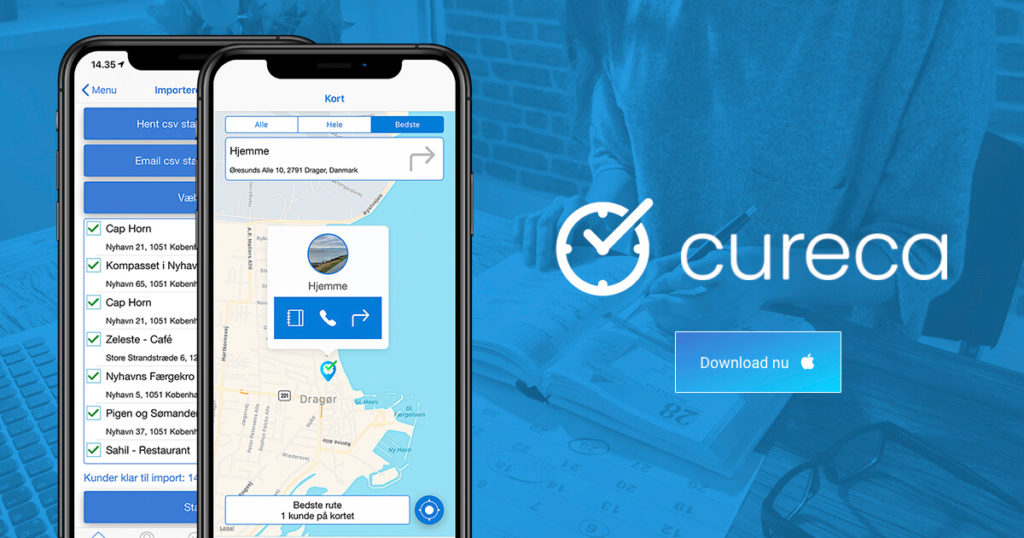Cureca – Dine kunder, kalenderen og ruten